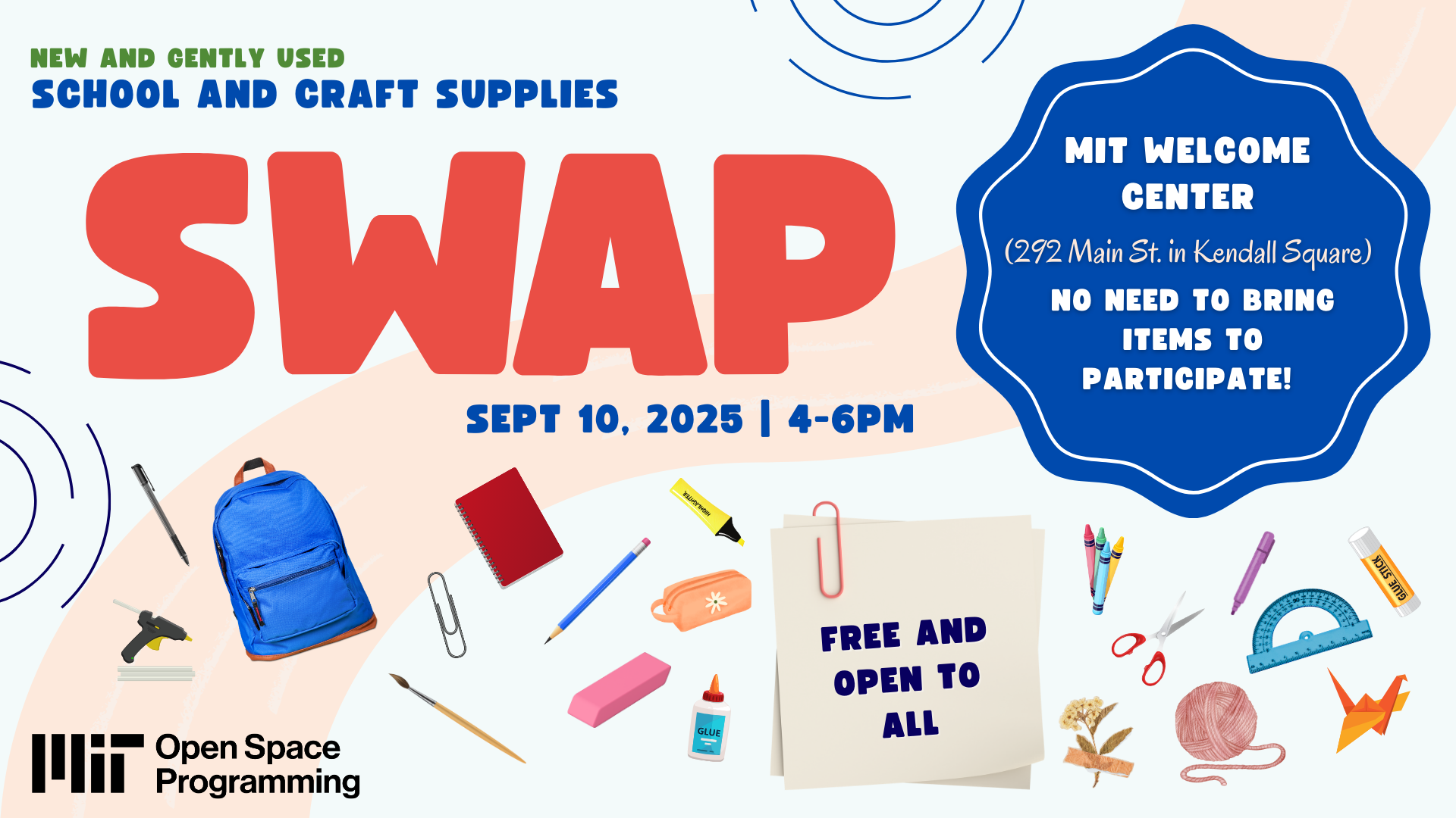 SWAP: Craft & School Supplies | Kendall Square
